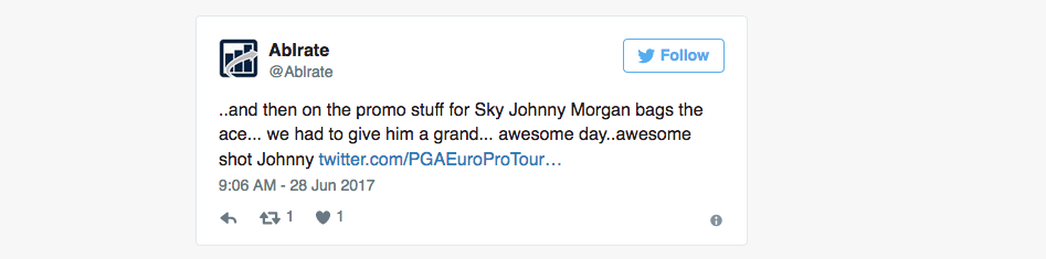 VIDEO: Watch former US Tour pro John Morgan make an ace - and swim to ...