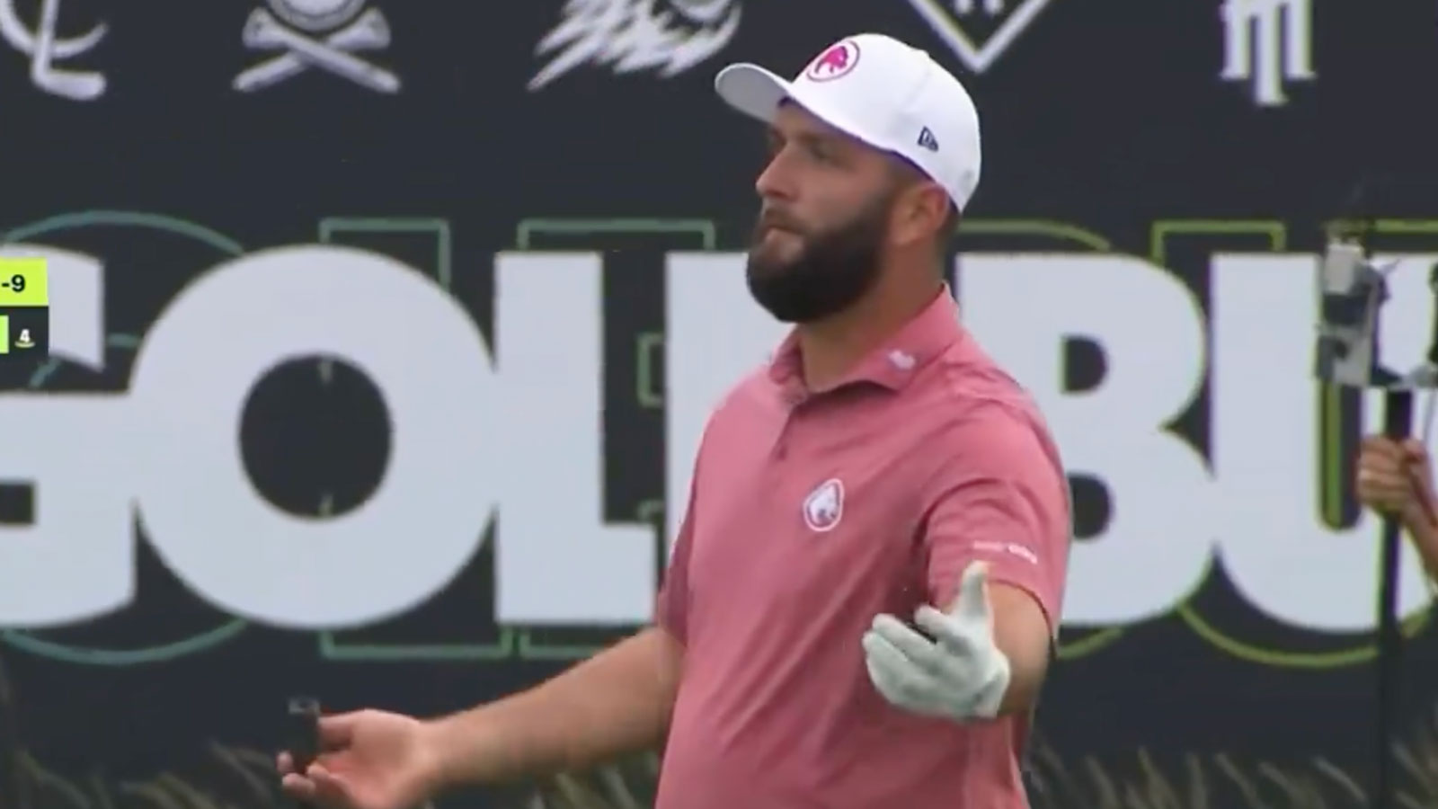 'Yell on our f***ing backswing, you d***head': Watch Jon Rahm stare ...